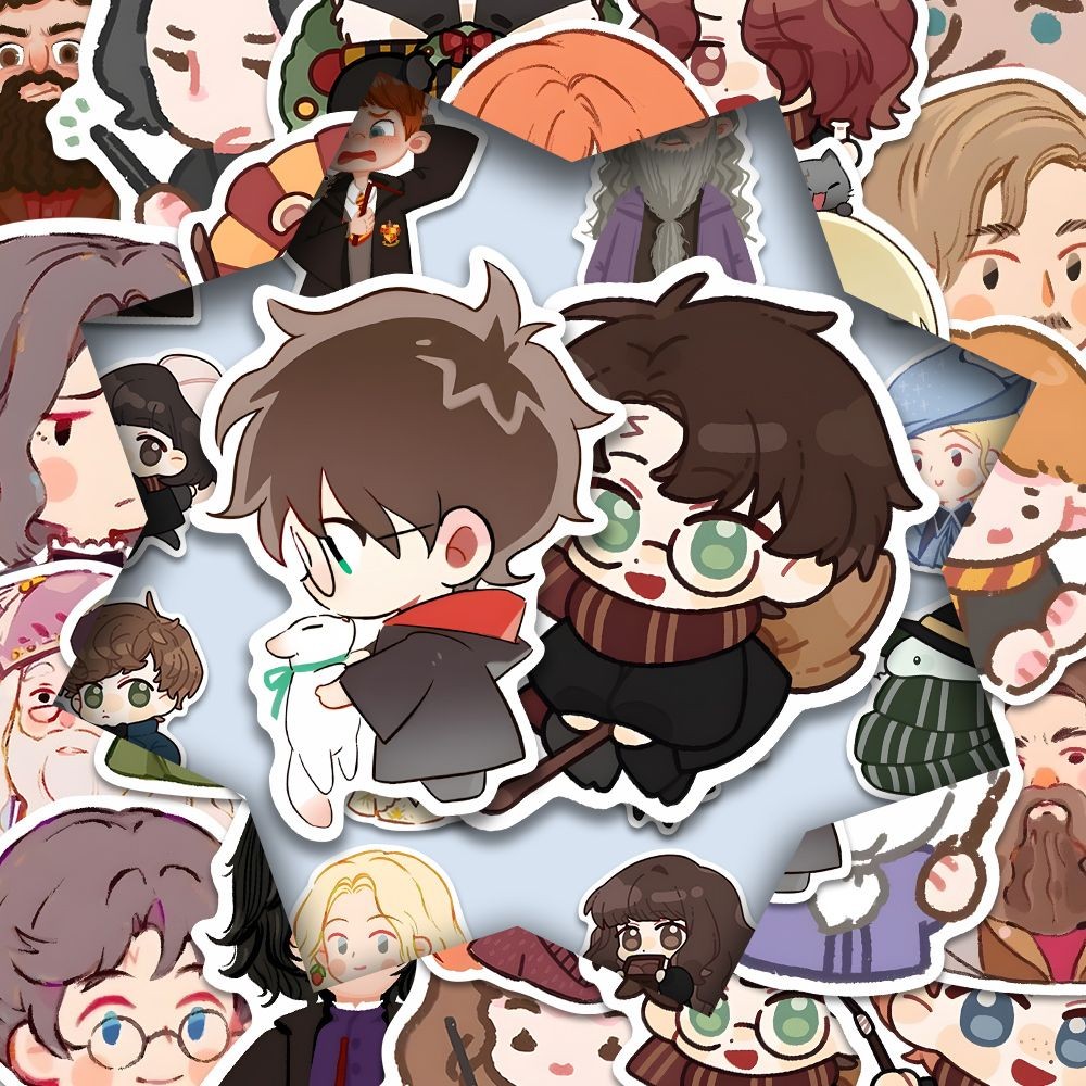 [Ready Stock] 96 Sheets HD Q Harry Potter Collection Series Stickers ...