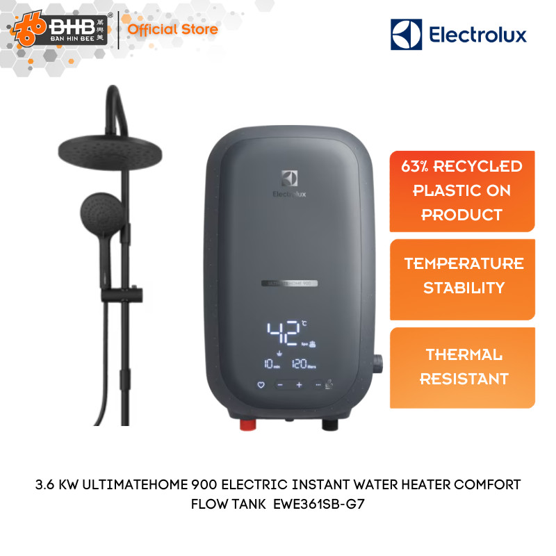 Electrolux UltimateHome 900 Electric Instant Water Heater Shower ...