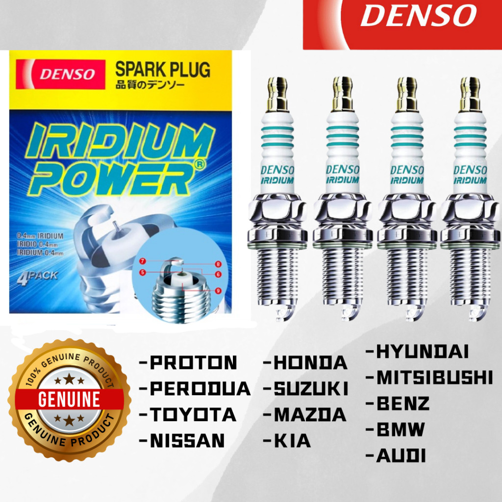 ORIGINAL (4PCS = 1SET)DENSO Original Iridium Spark Plug（IK22 #5310 ...