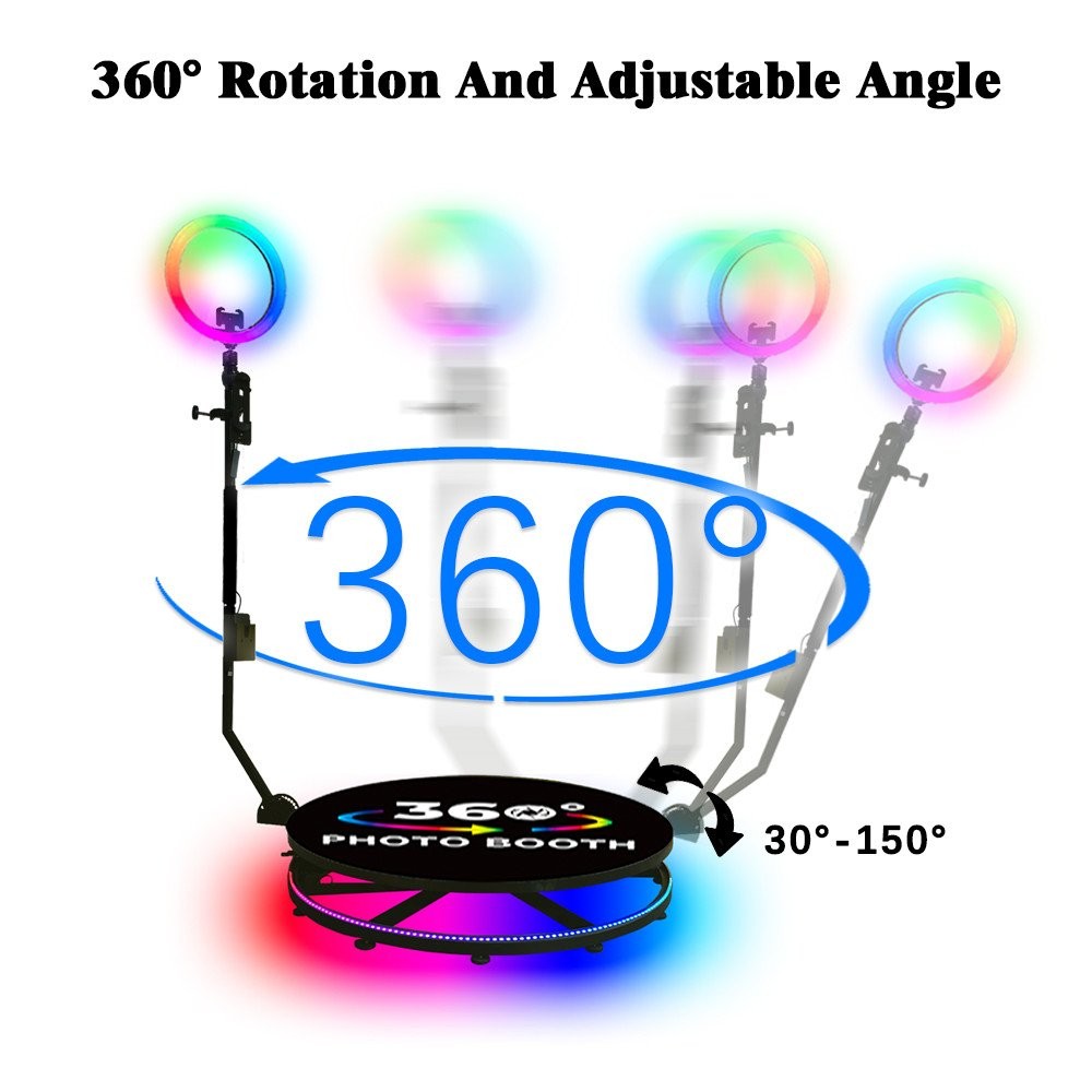 《KL IN STOCK》standard 360 Video Booth 100cm with Flight Case photo ...