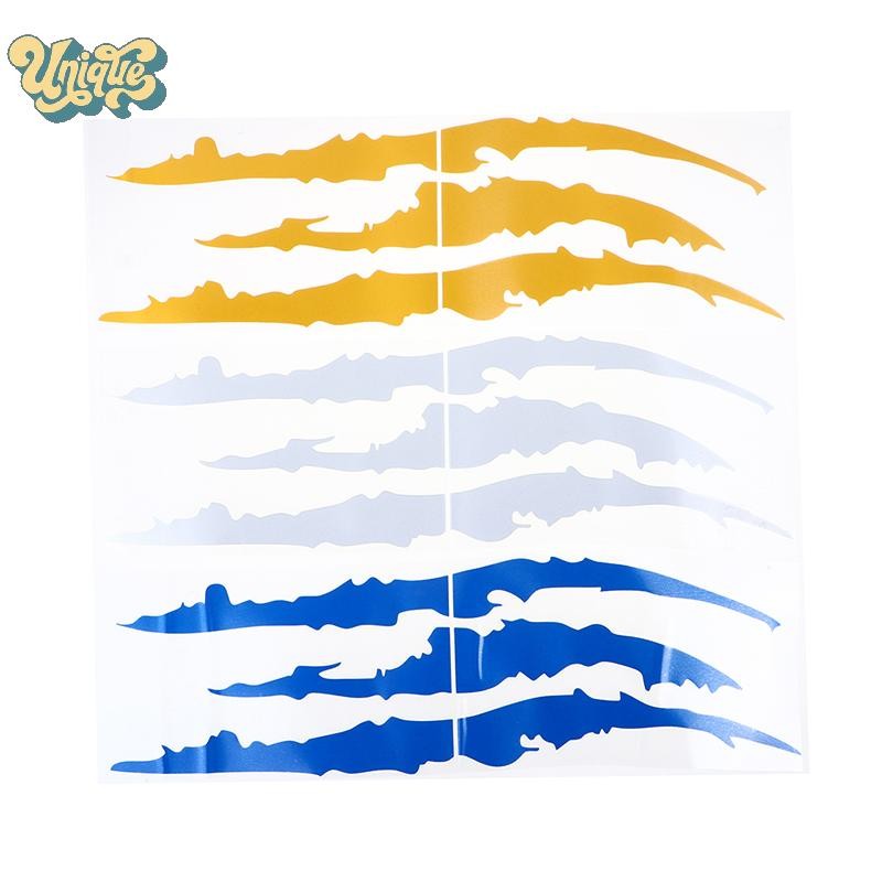 (Unique) Car Stickers Reflective Monster Claw Marks Scratch Stripe ...