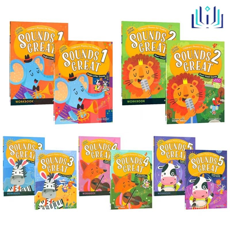 English “Sounds Great Level 1/2/3/4/5” Primary School Student Kids ...