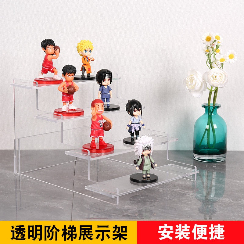 Acrylic Transparent Multi-Layer Display Stand Figure-Made Mystery Box ...