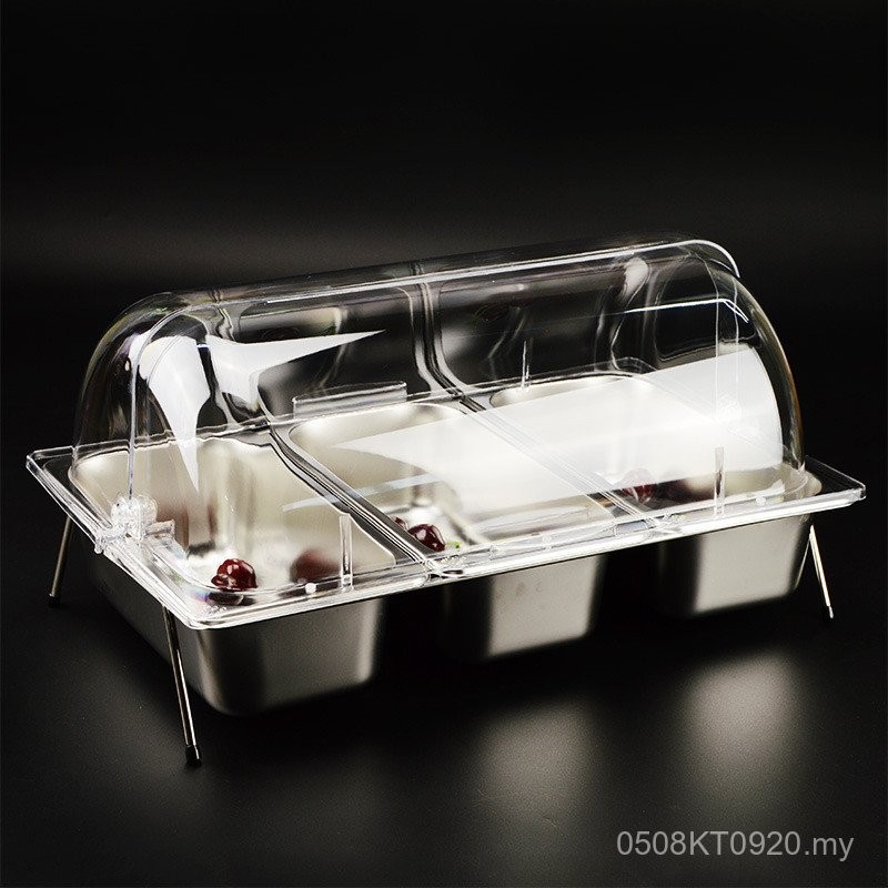 Fruit Braised Vegetables Side Dish with Lid 304 Cooked Food Compartment ...