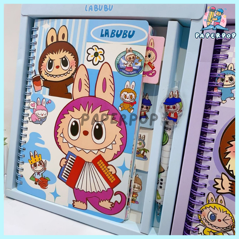 MSIA SHIP!! Labubu Pocket Notebook Cute Children Christmas Present Note ...