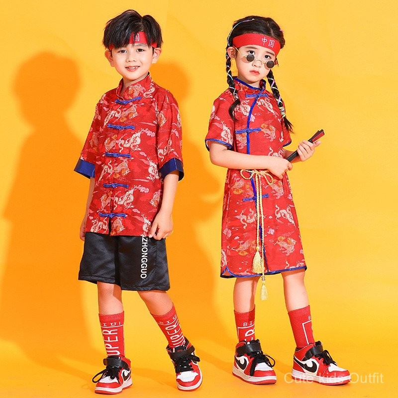 Chinese New Year Baby Boy kids CNY Clothes Boy Hanfu Costumes kids Tang ...