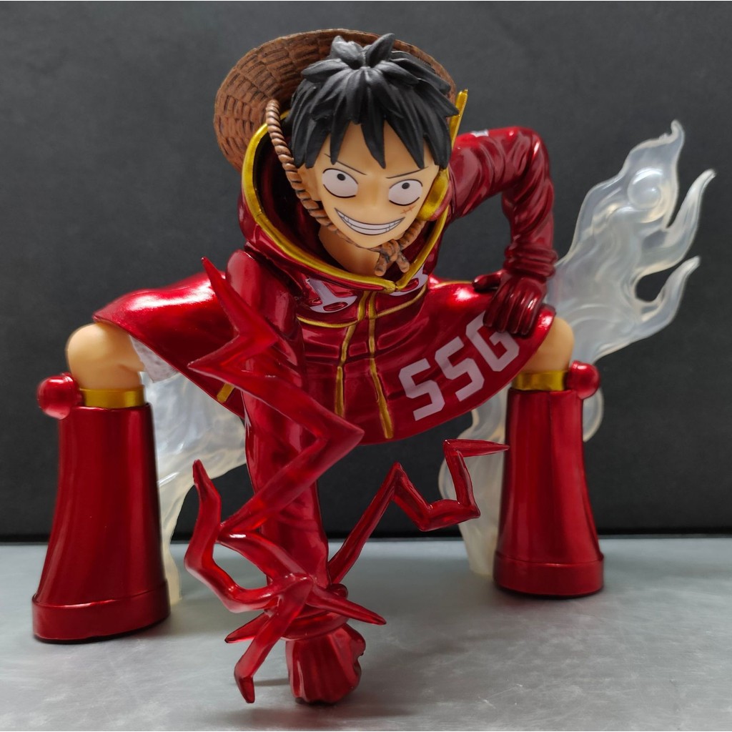 One Piece Egghead Island Luffy Metal Red Solid PVC Premium Edition ...