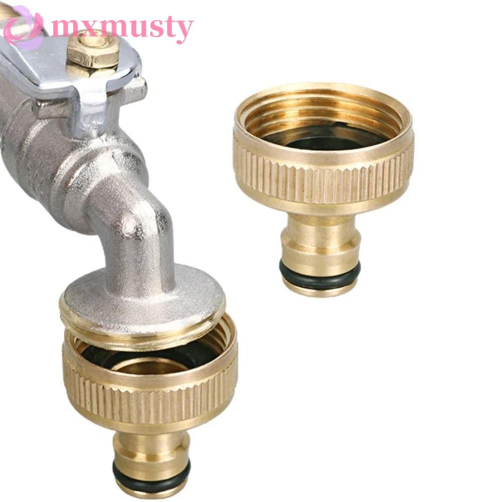 MXMUSTY 5 Pcs Tap Water Adapter, Brass Water Nozzle Faucet Hose ...