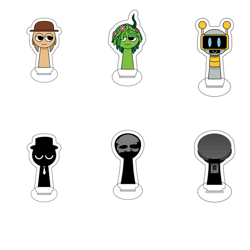 Anime Merchandise Sprunki Popular Game Character Acrylic 6cm Small ...