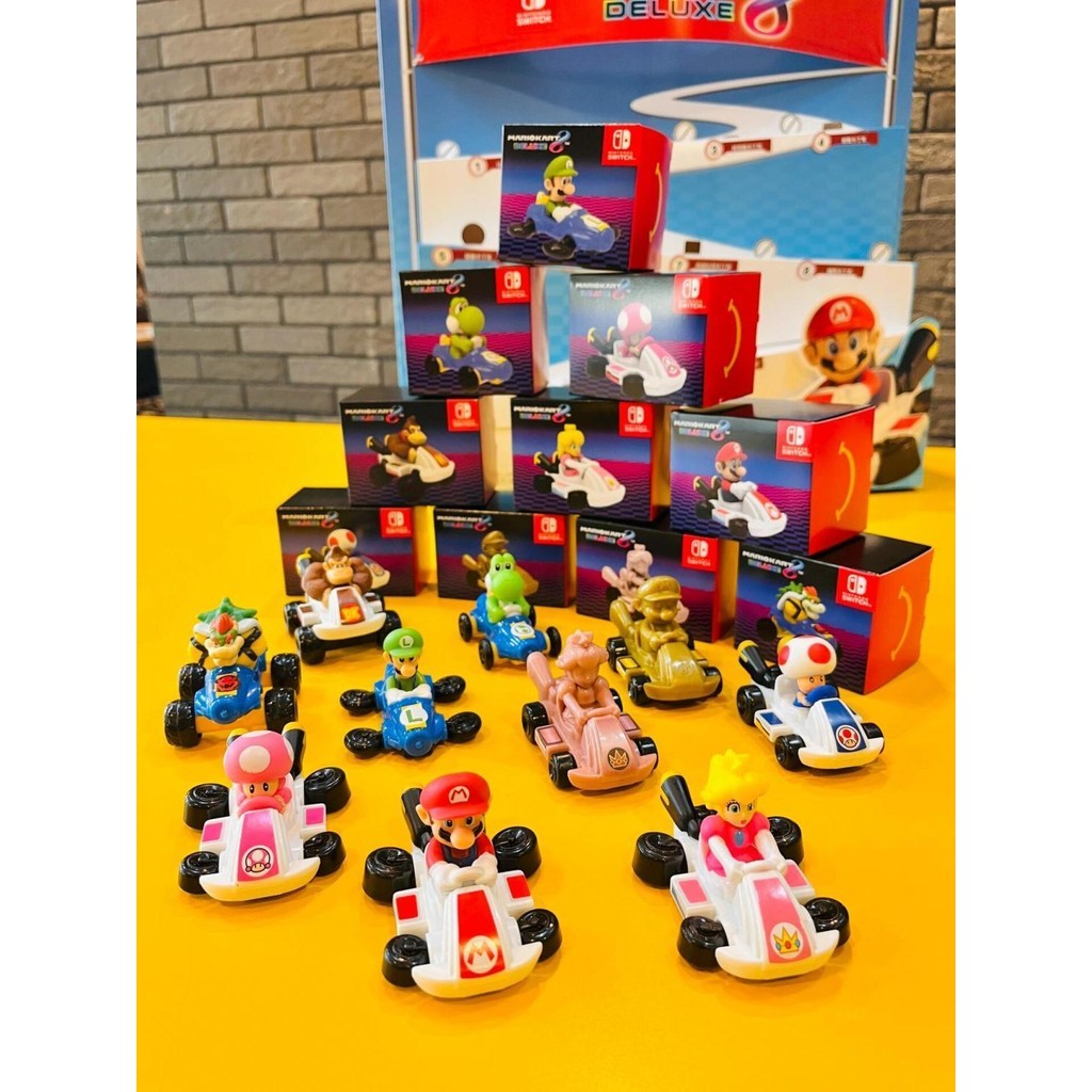 2024 McDonald's Mario Kart Toy Mario Nintendo Super Mario Racing Car 8 ...