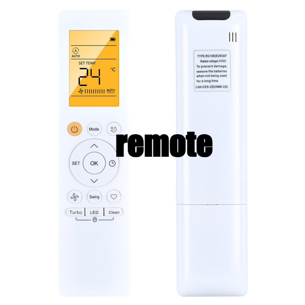 New RG10B(B)/BGEF Remote For Midea Air Conditioner RG10B(B2)/BGEF with backlight | Shopee Malaysia