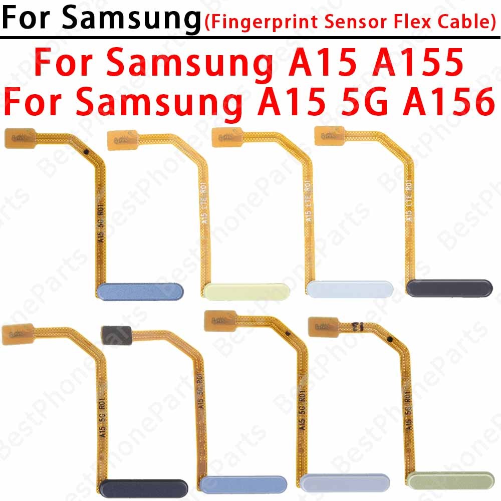 Original Power Button Fingerprint Sensor Flex Cable For Samsung Galaxy ...