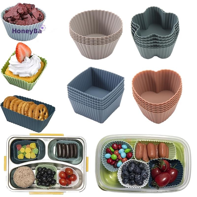 honeybee1 12 Pcs Silicone Lunch Box Dividers Bento Lunch Box Dividers ...