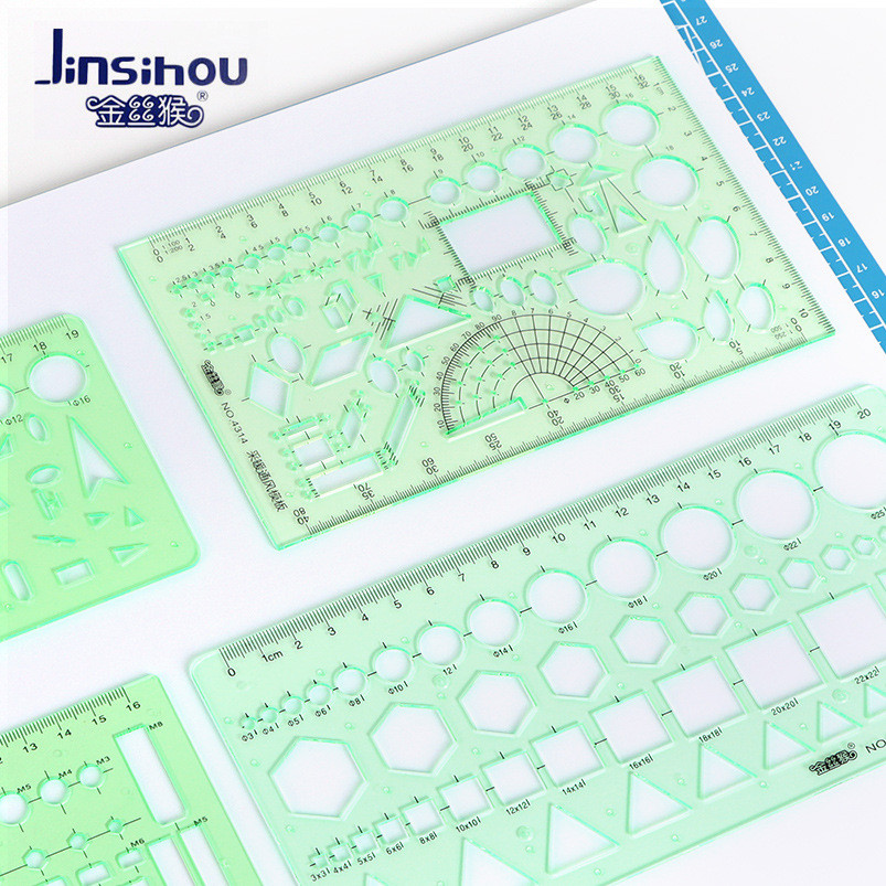 Golden Monkey Template Ruler Drawing Ruler Double Scale Design Ruler ...