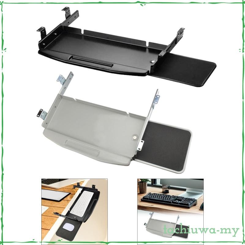 [TachiuwaMY] Keyboard Tray under Desk Slide Out Keyboard Holder with ...