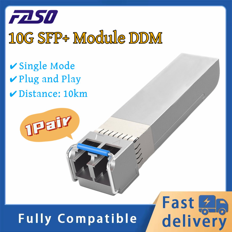 10G SFP+ Fiber Optical Transceiver 1310nm 10km DDM Single Mode Duplex ...