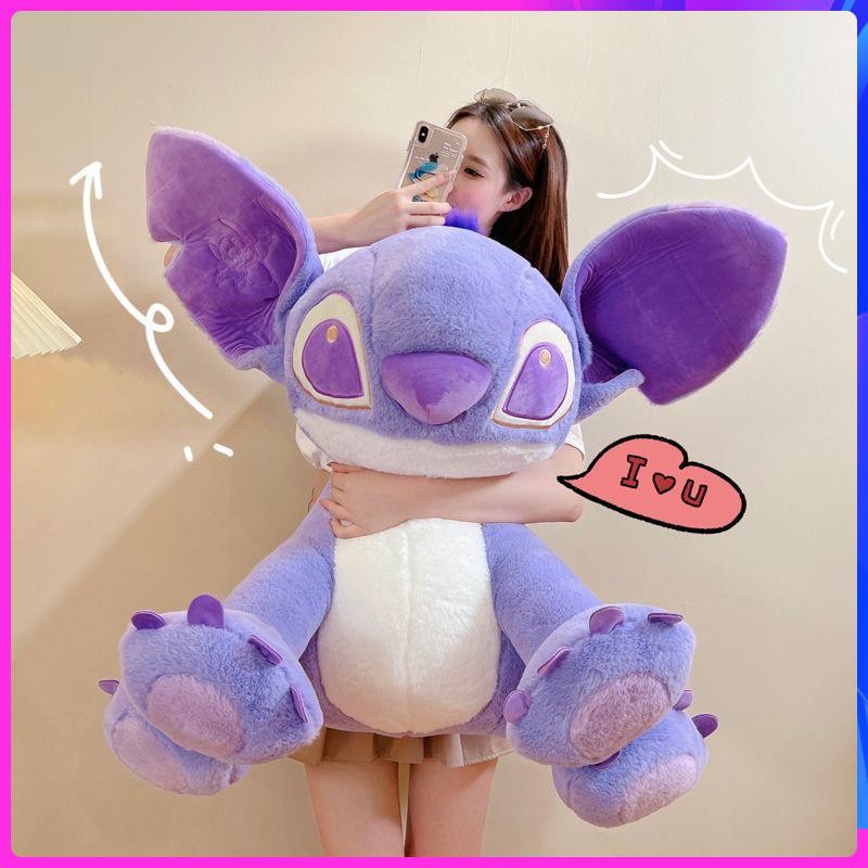 (Ready Stock) 70/80cm stitch stuff toy purple stitch stuffed toy stitch ...