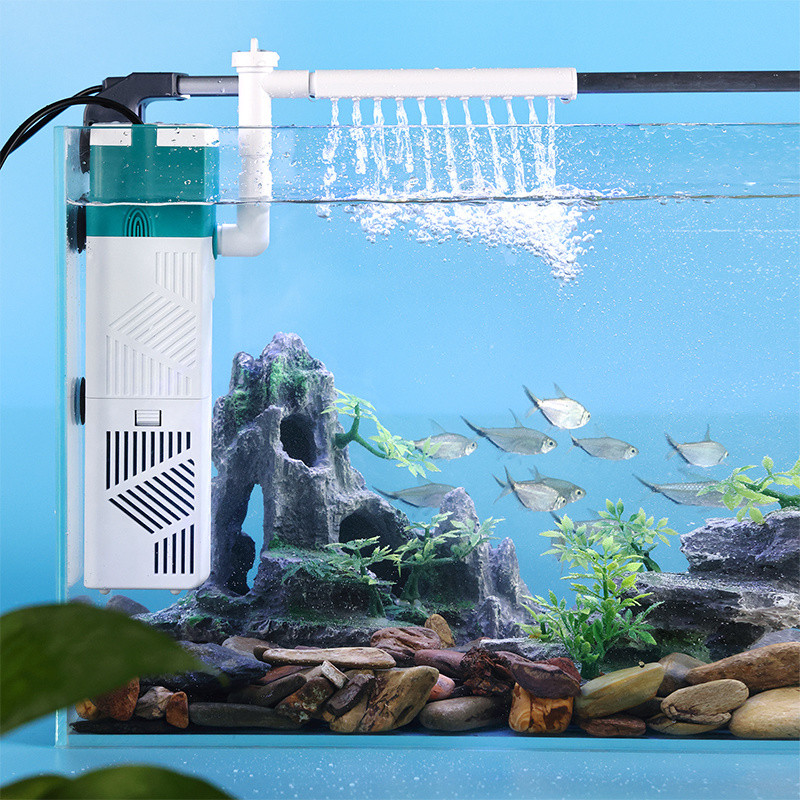 Fish Tank Filter Four-in-One Silent Built-in Filter Pump Water ...