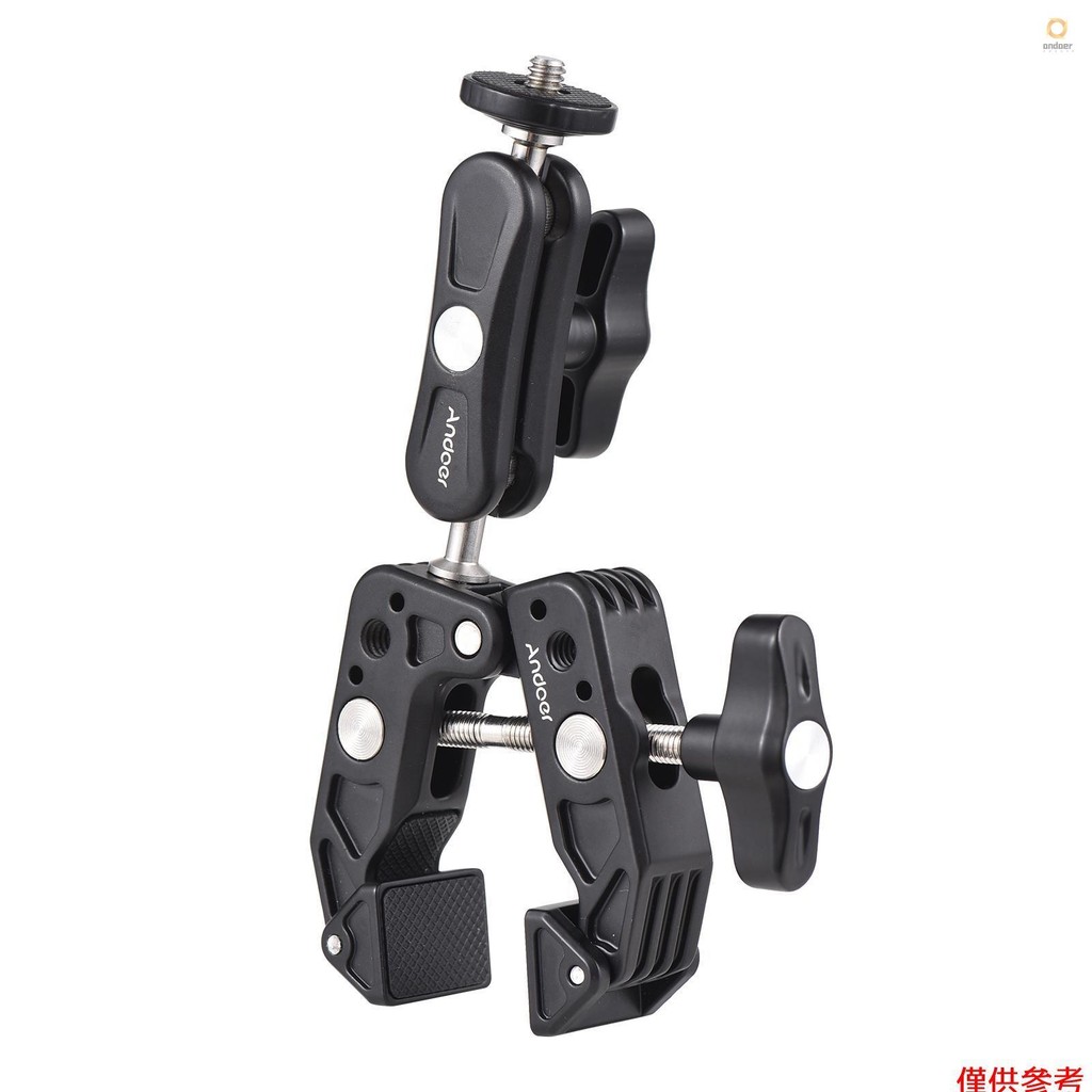Andoer Super Clamp Mount Camera Mount Flexible Monitor Mount with Dual ...