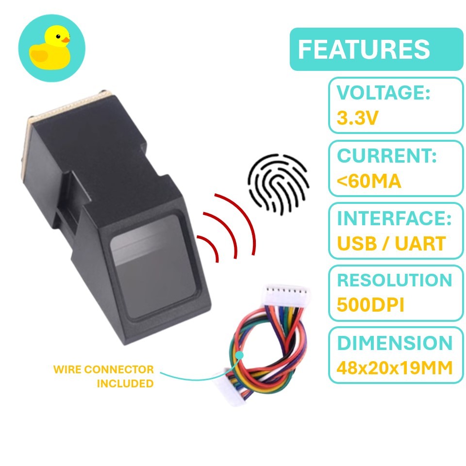 AS608 Optical Fingerprint Thumbprint Sensor Module | Shopee Malaysia