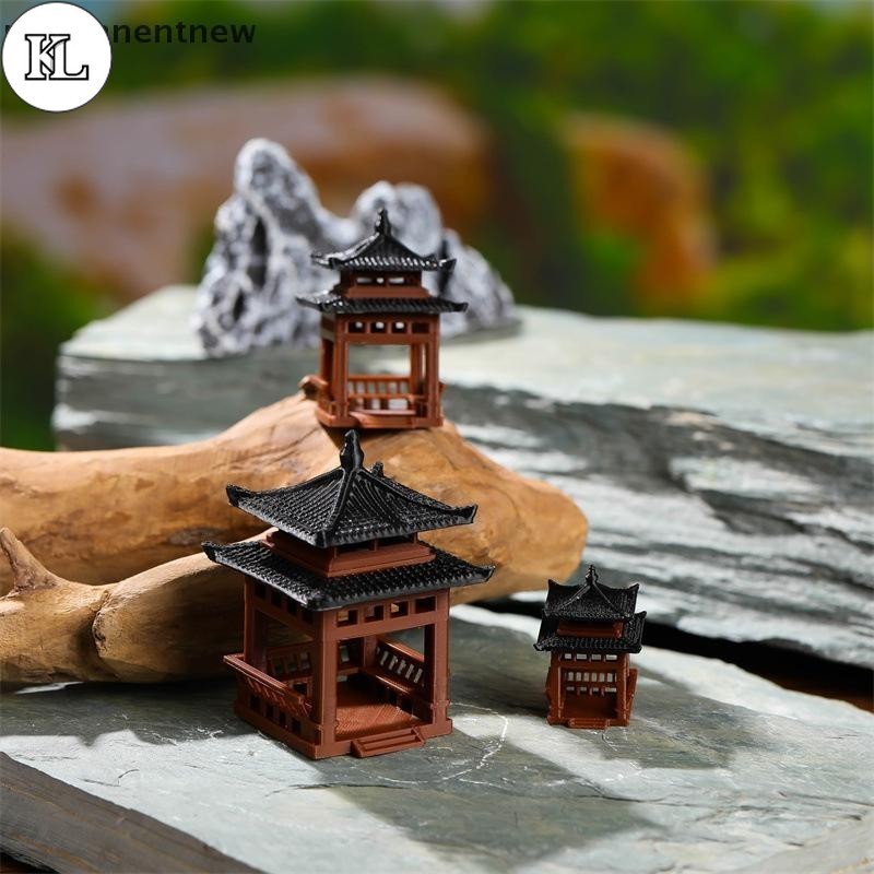KL 3cm 4cm Mini Pagoda Statue Miniature Pagoda Gazebo Micro Landscape ...