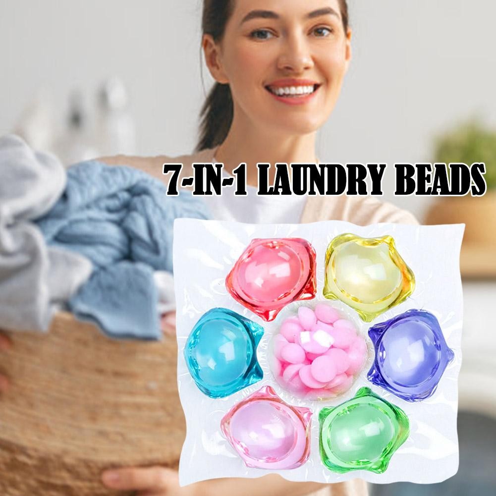 7-in-1 Laundry Beads Long-lasting Fragrance Laundry Detergent Beads ...