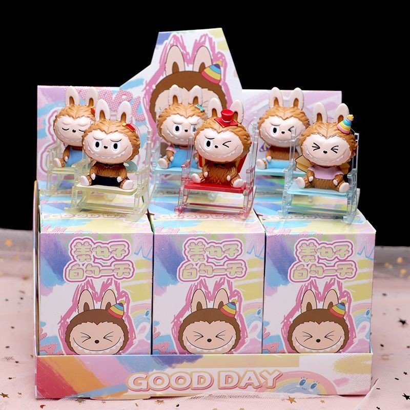 New Style Rocking Chair labubu labubu Mystery Box Merchandise Doll ...