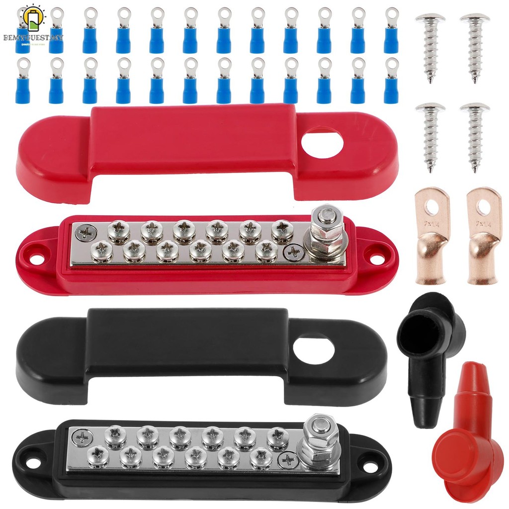 Power Distribution Block 150A 12V 1/4 Inch Battery Busbar Terminal ...