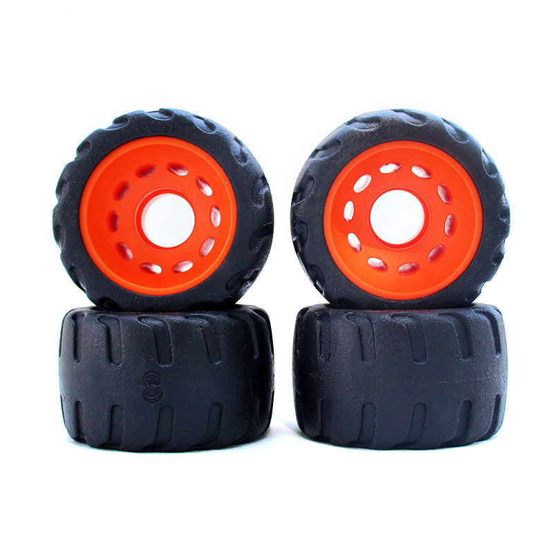 4 Skateboard Off-Road Shock Absorber TPR Rubber Road Wheel Gravel Wheel ...