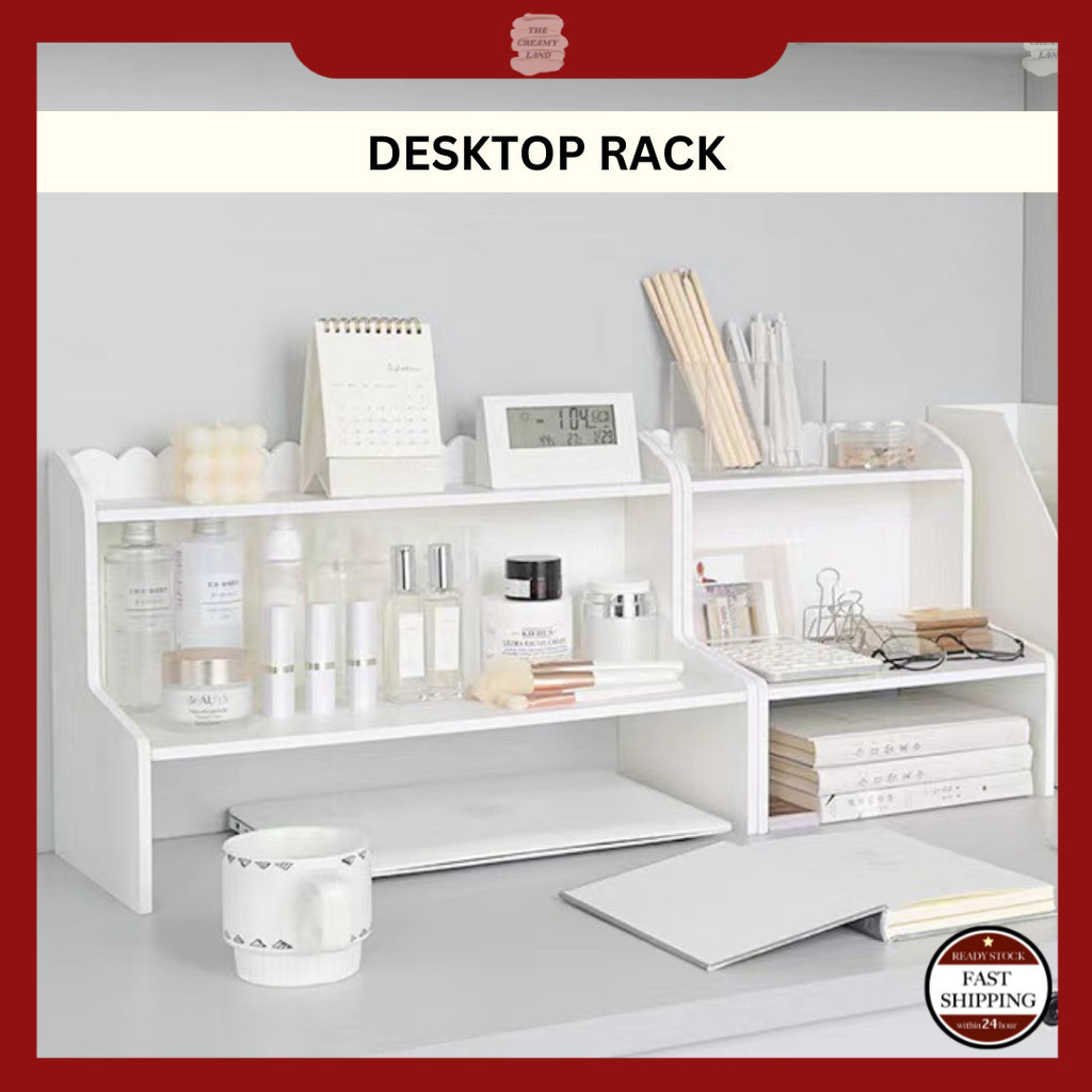 Desktop Rack Organizer Makeup Stationery Shelf Drawer Desktop Office ...