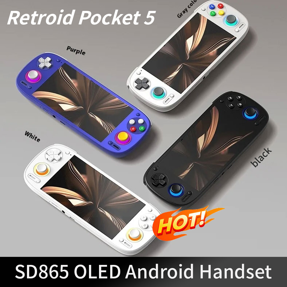 Retroid Pocket 5 SD865 5.5 Inch Oled HD Screen Bluetooth 5.1 Android ...