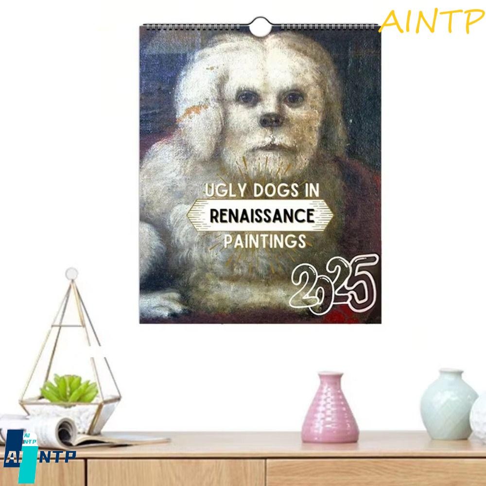 AINTP Ugly Puppy Calendar, Special Thick Funny Dog Illustration Art ...