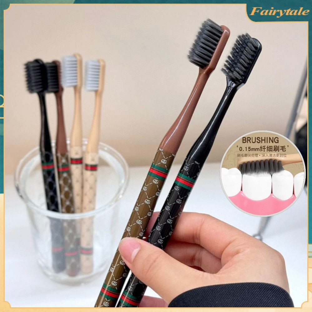 Brand New Card Set Of 6 Soft Bristle Toothbrushes Bristle Wide Head ...