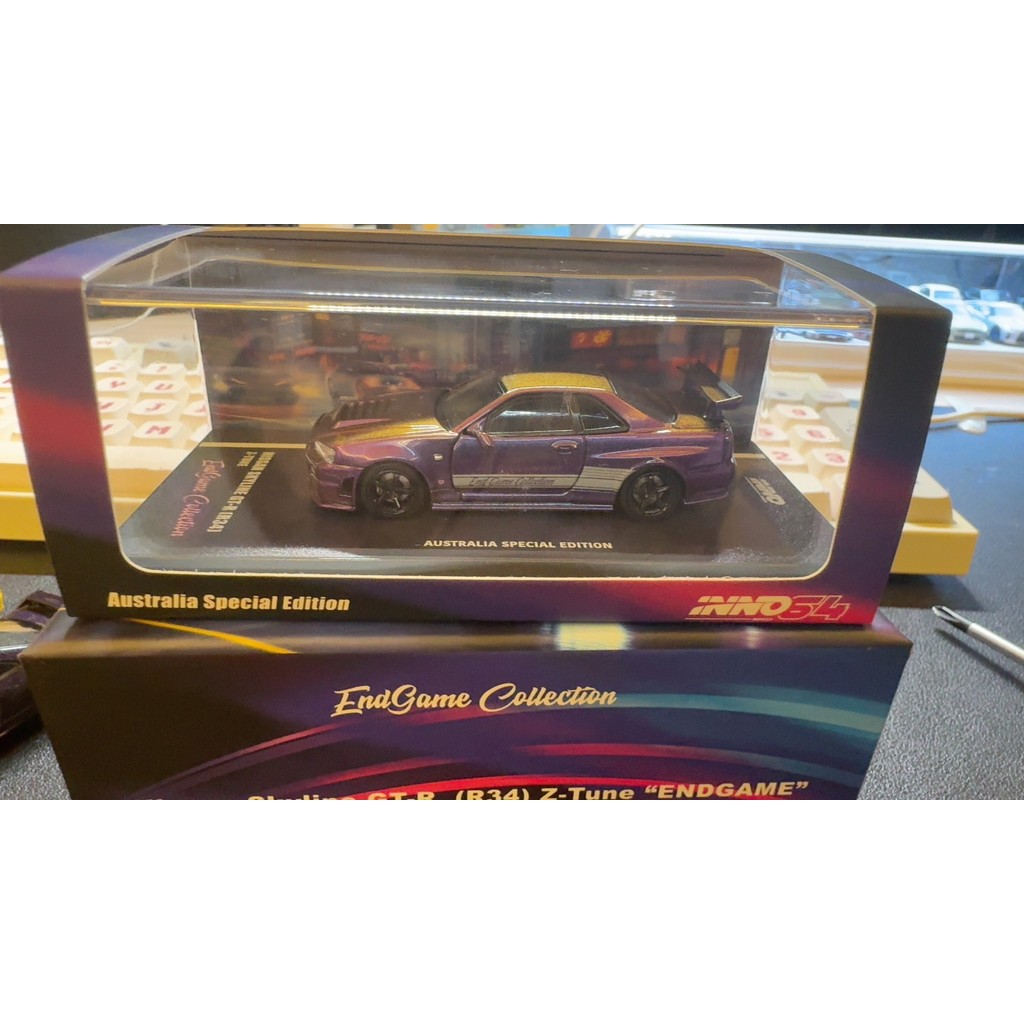 [Ready Stock] INNO 1/64 Australia Limited Japanese GT-R R34 Z-Tune GTR ...