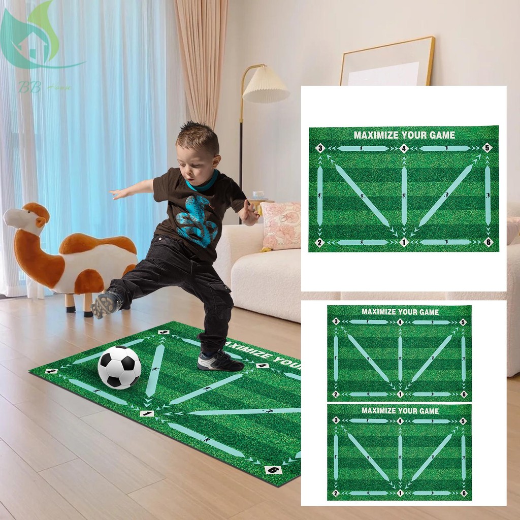 Football Training Mat Nonslip Football Skill Mat Wear Resistant Soccer ...