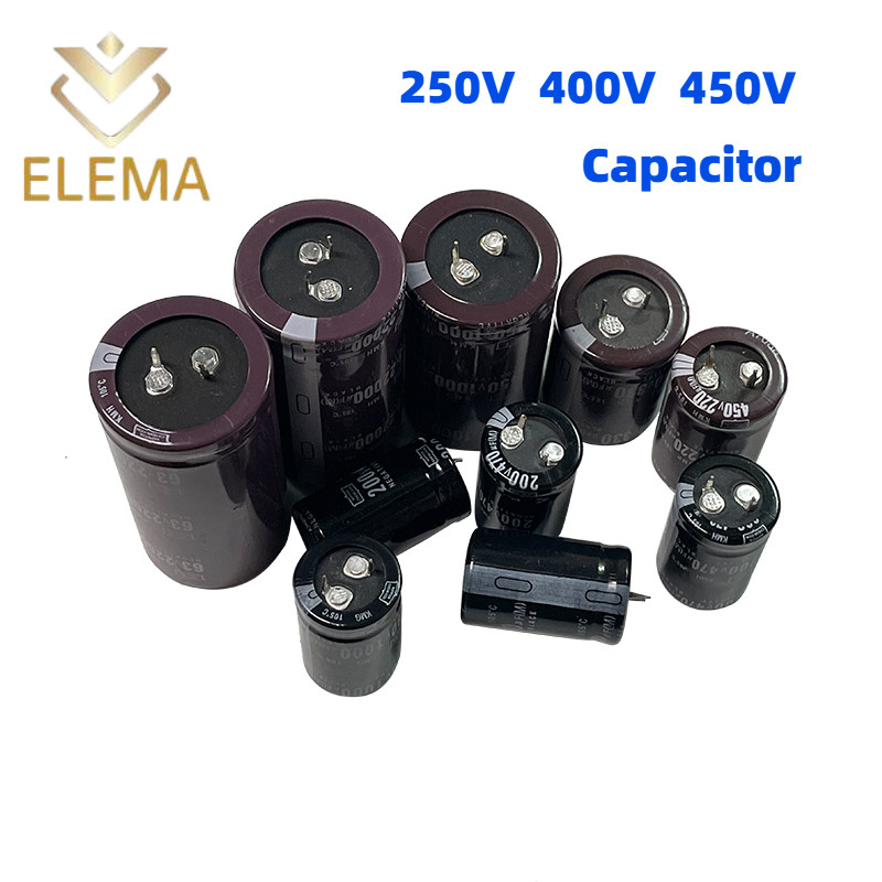 250V/400V/450V Aluminum Electrolytic Capacitor 150UF 220UF 270UF 330UF ...