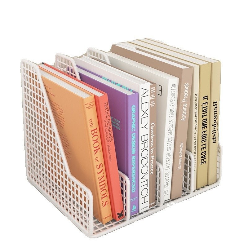 File Box Storage Box Bookshelf Simple Vertical Bookends Desktop Office ...