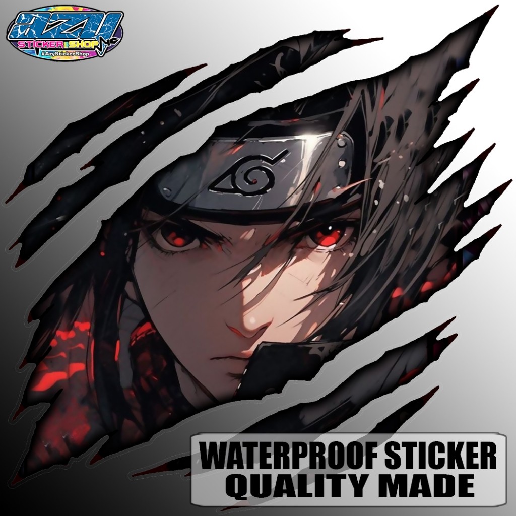 Itachi C -Scratch Design Sticker for Car, MC, Thumbler etc. Waterproof ...