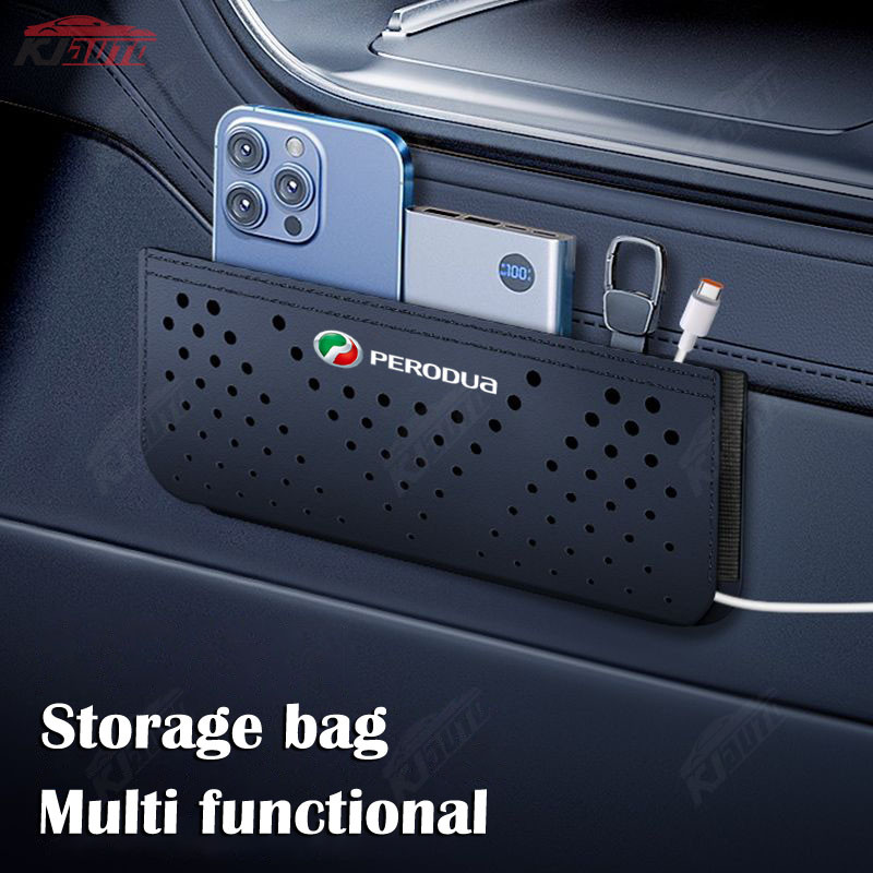 Perodua Portable Perforated Storage Bag Adhesive Leather Trash Can ...