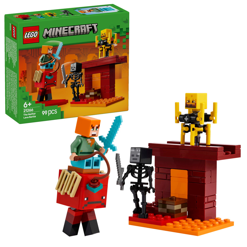 LEGO Minecraft 21266 The Nether Lava Battle | Shopee Malaysia