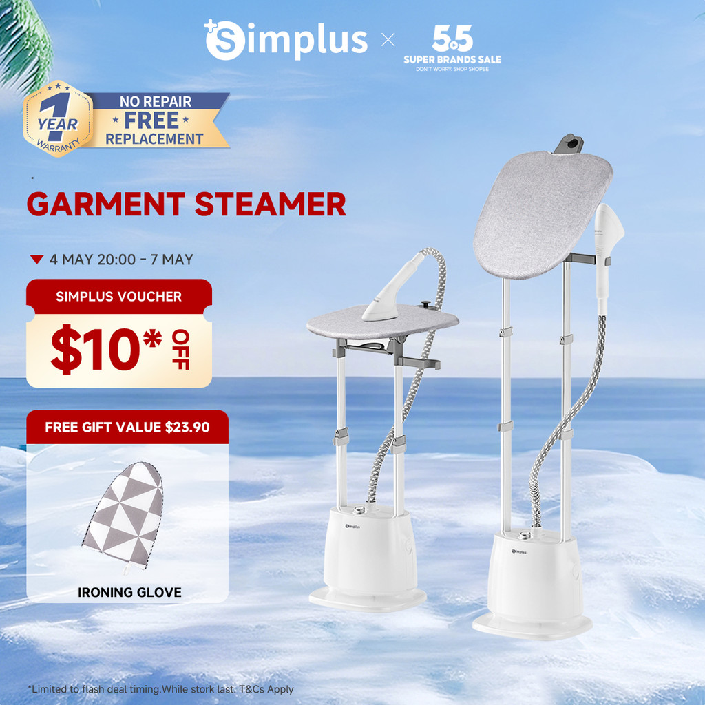 Simplus Garment Steamer Flat & Ironing & Hanging 3 In 1 Vertical ...
