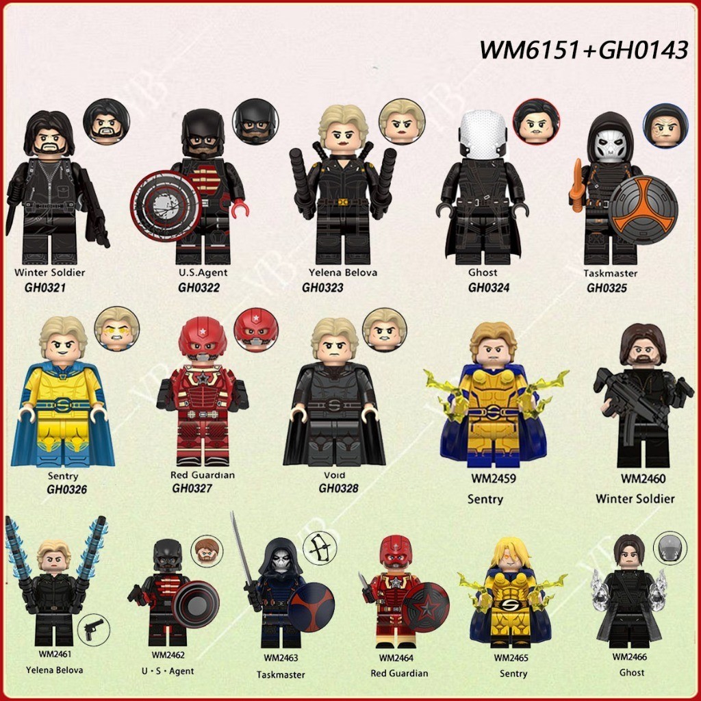 Movie series assembly building blocks toys Marvel series minifigures ...