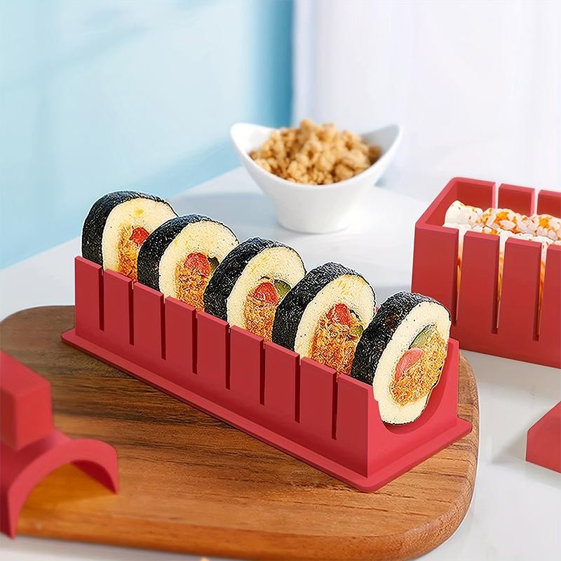 Sushi Maker Kit DIY Sushi Mold Press With Sushi Rice Roll Mold Sushi ...