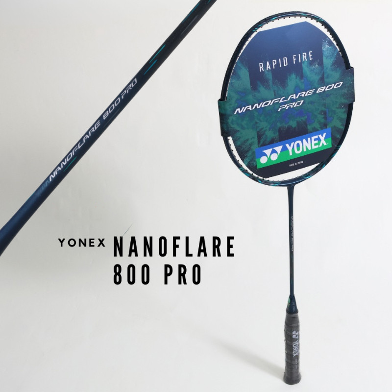 YONEX NANOFLARE 800 PRO Badminton Racket Deep Green Badminton Rackets with String 4U G5 Full ...