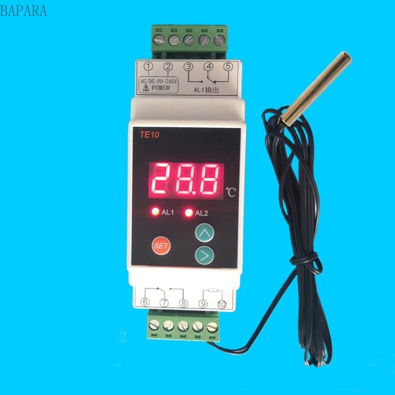 Bapara Din Rail Thermostat with Sensor 2 Way Relay Output Temperature Alarm Controller | Shopee ...