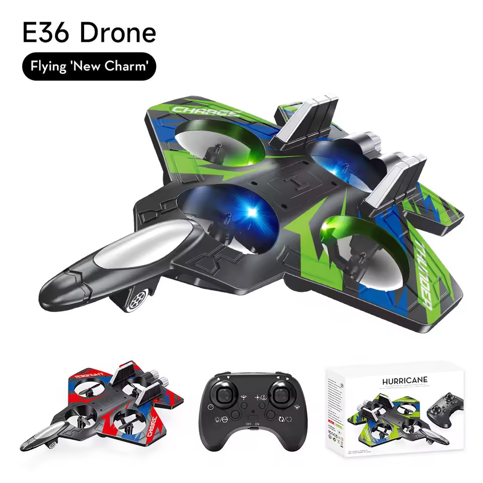 E36 RC Plane Jet Fighter RC Aircraft EPP Foam Glider Fighter Children ...