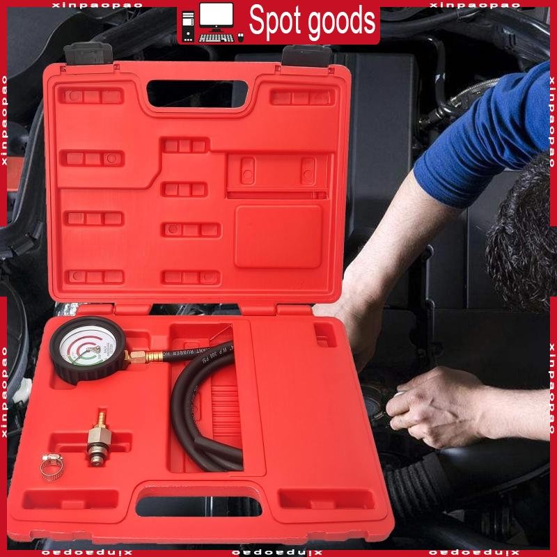 XI Car Exhaust Back Pressure Tester Set Pressure Gauge Test Tool Fuel ...
