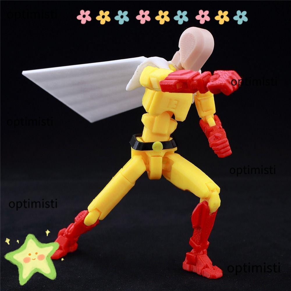 OPTIMISTI One-Punch Man Figures, Printed Multi-Jointed Poseable Action ...
