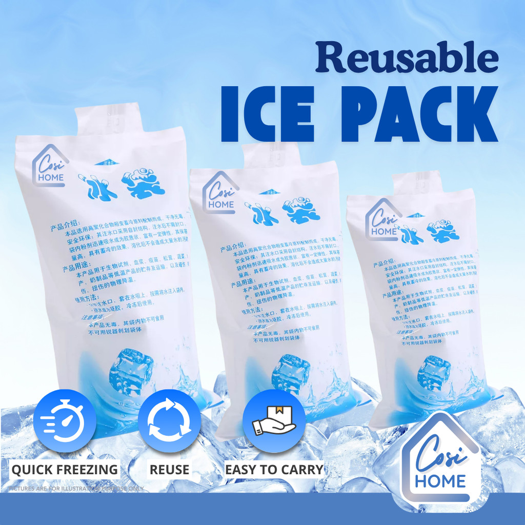[READY STOCK] Ice Pack Extra Tebal Beg Ais Reusable untuk Makanan Sejuk ...