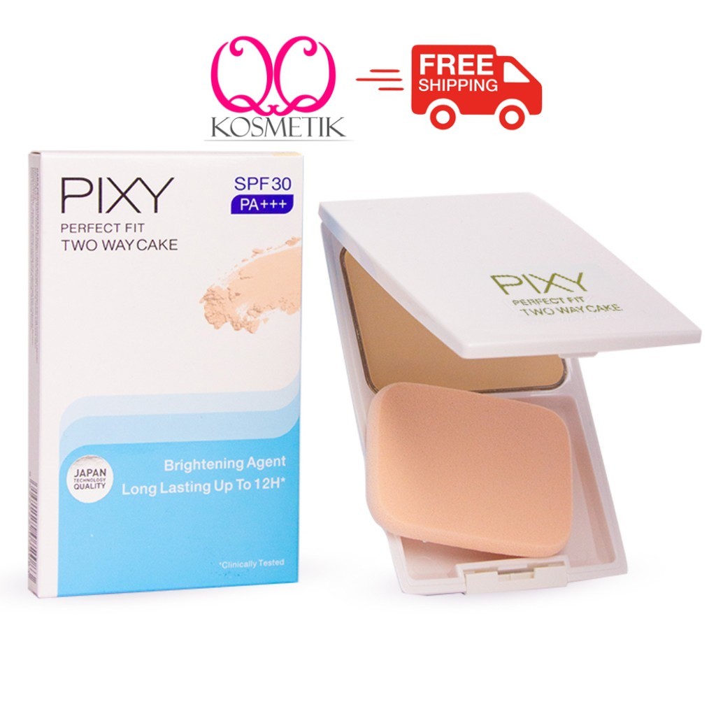 PIXY 2 Way Cake 12.2gm CERMIN Bedak Muka Natural White Beige Yellow ...